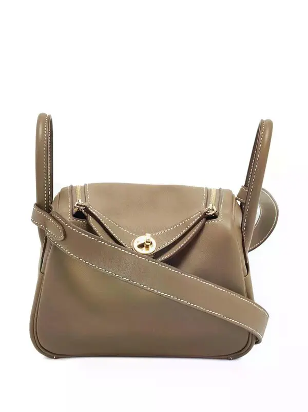 Hermès 2025 Mini Lindy Tote Bag - Grey