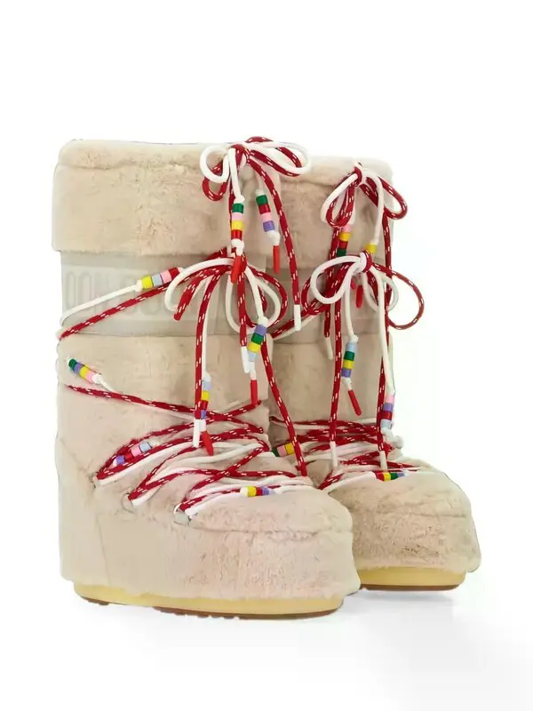 Moon Boot Icon Faux-fur Beaded Boots