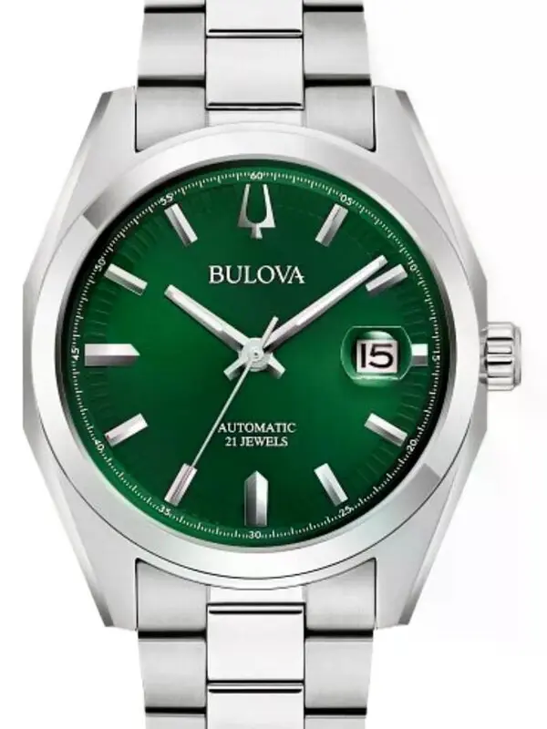 Bulova Surveyor 39mm Automatic Watch - Green