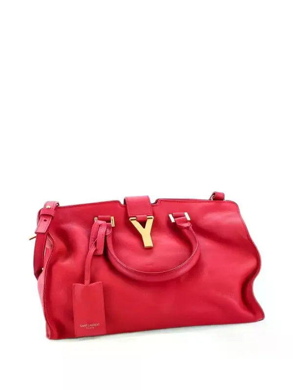 Saint Laurent Y Cabas Satchel - Pink