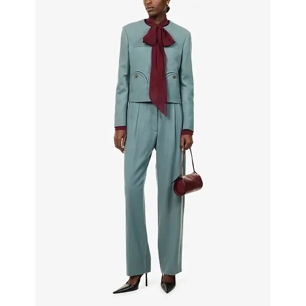 BLAZÉ MILANO Mystère" Fox Wool And Cashmere Trousers