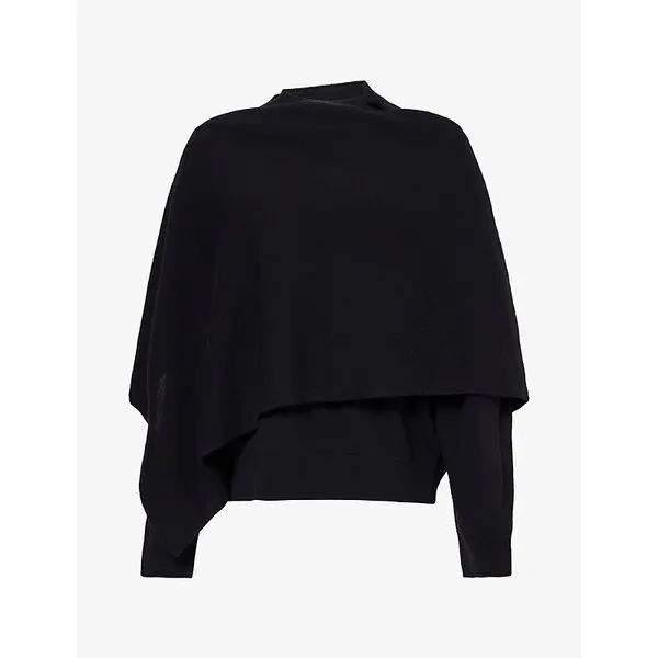 DARKPARK Addison Cashmere And Merino-wool Knit Scarf Top - Black