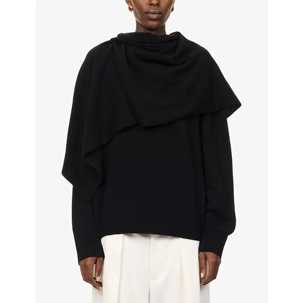 DARKPARK Addison Cashmere And Merino-wool Knit Scarf Top