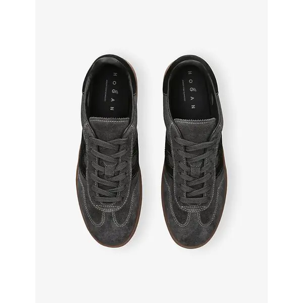 Hogan Suede Paneled Lace-up Trainers