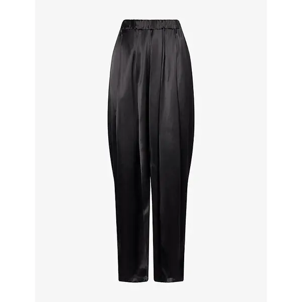 DARKPARK Simona Balloon Satin Trousers - Black