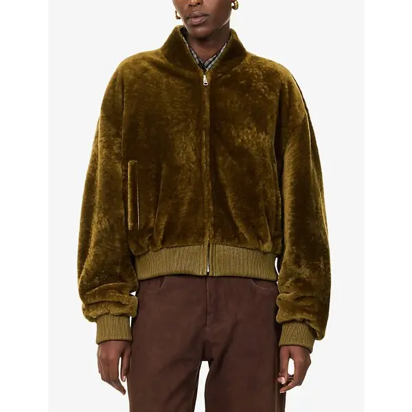 ARMA Azra Reversible Velvet Bomber Jacket