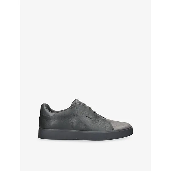 Cole Haan Grandprø Luxe Slip-on Leather Trainers - Grey/dark