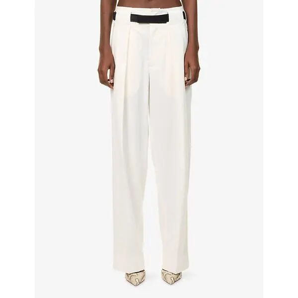 DARKPARK Ronda Belted Pleated Woven Trousers