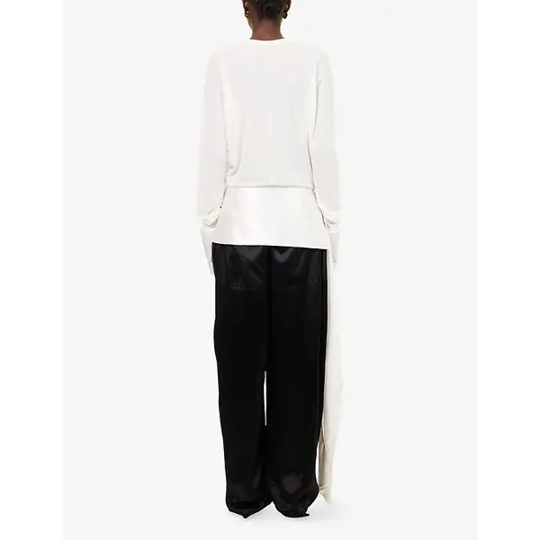 DARKPARK Luna Asymmetric Detail Jersey Top
