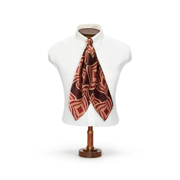 Ralph Lauren Wavy-geometric Silk Jacquard Cravat
