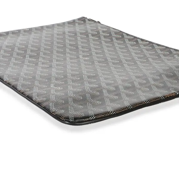 Goyard Goyardine Canvas Senat Pouch Gm - Black