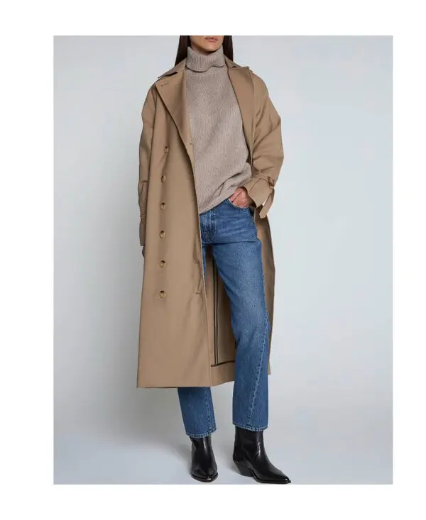TOTEME Double-breasted Mid-length Trench Coat