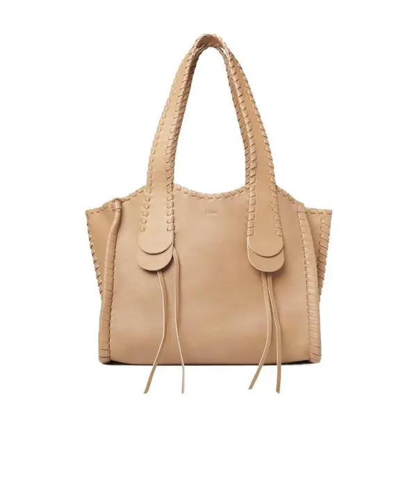 Chloé Leather Shoulder Bag - Nude