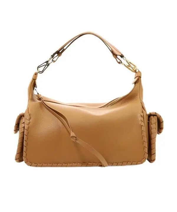 Chloé Nahir Whipstich Shoulder Bag - Brown