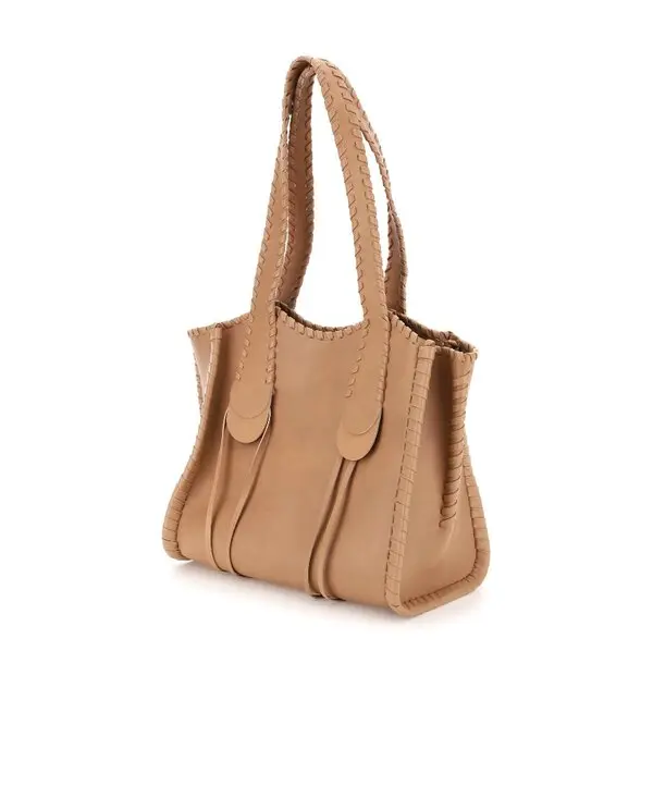 Chloé Monogram Fringe-trimmed Tote Bag - Light Tan