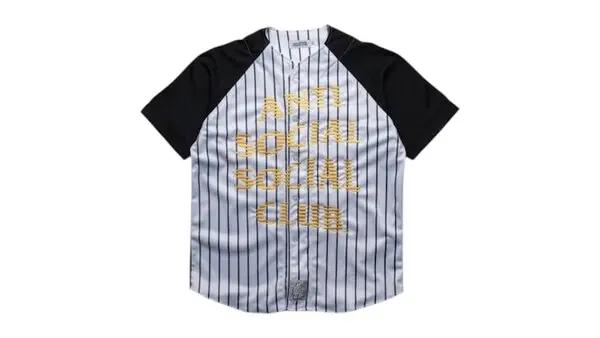 ANTI SOCIAL SOCIAL CLUB Pinstriped Baseball Jerseyin