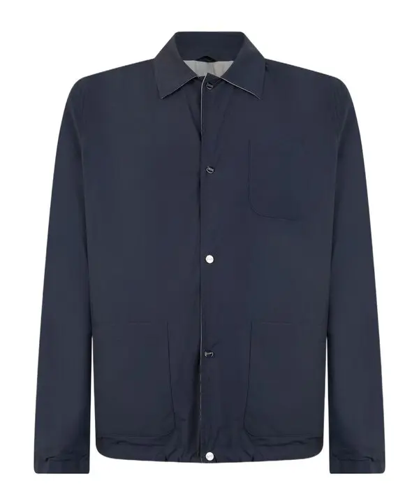 Herno Reversible Buttoned Shirt Jacket - Black