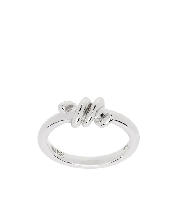 NUMBERING Spiral Buckle Ring - Silver