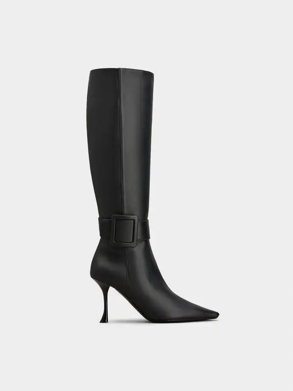 ROGER VIVIER Viv' In The City Boots In Leather - Black