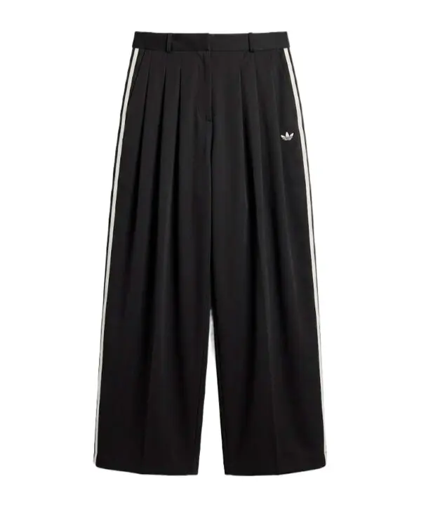 Adidas Pleated Casual Trousers - Black