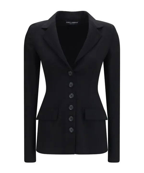Dolce & Gabbana Single-breasted Stretch Wool Jacket With Notch Lapel