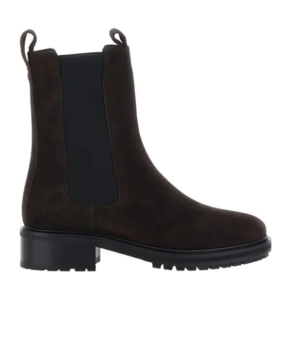 AeydĒ Round-toe Ankle Boots - Brown