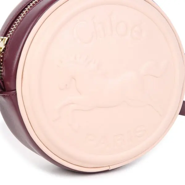 Chloé Horse-embossed Circular Shoulder Bag