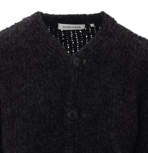 SUNFLOWER Long Sleeve Cardigan With Round Neck
