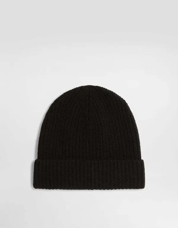 Dolce & Gabbana Cashmere Ribbed Beanie