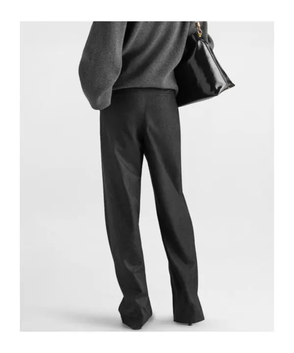 Dolce & Gabbana Pleated Wool Flannel Trousers