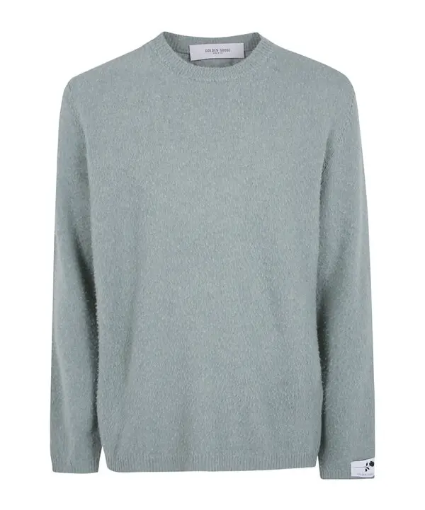 GOLDEN GOOSE Crew Neck Long Sleeve Knit Top - No