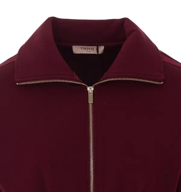 TWINSET Zip-up Knit Top