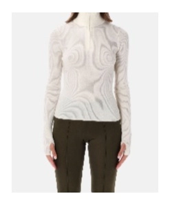 THE FRANKIE SHOP Ribbed Knit Zip Sweater
