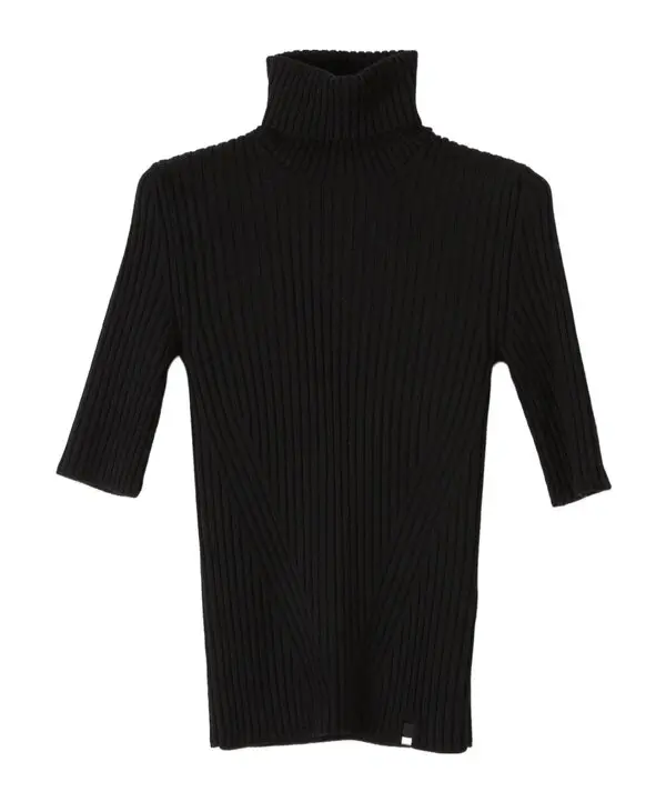 Herno Ribbed-knit Turtleneck Sweater - Black