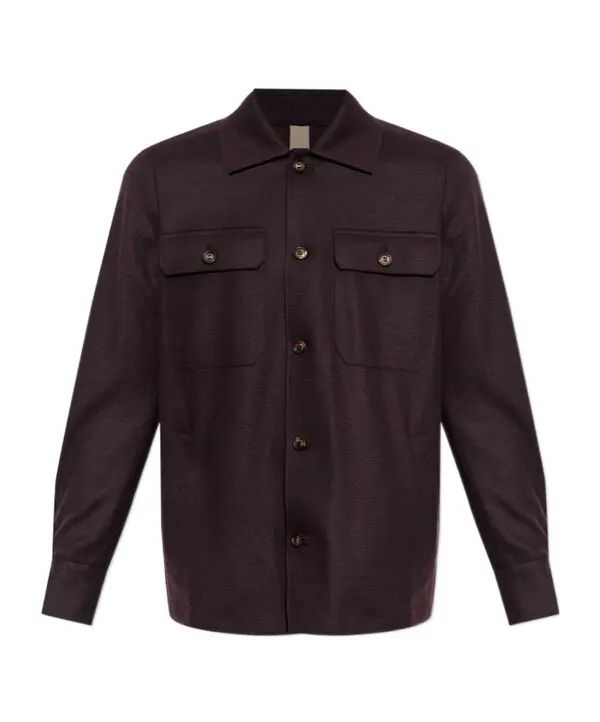 Eleventy Long-sleeved Shirt - Brown