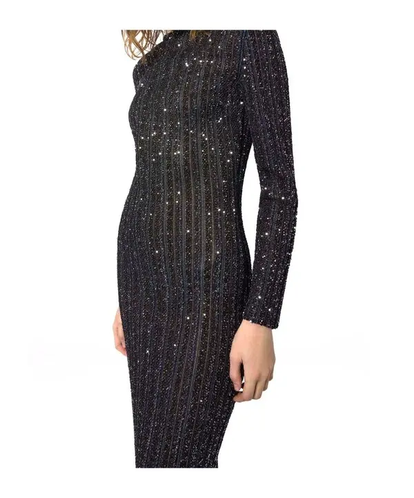 Missoni Striped Sequin Knitted Maxi Dress