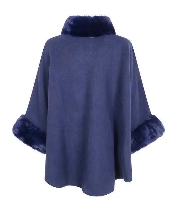 TWINSET Faux-fur Trimmed High-collar Coat