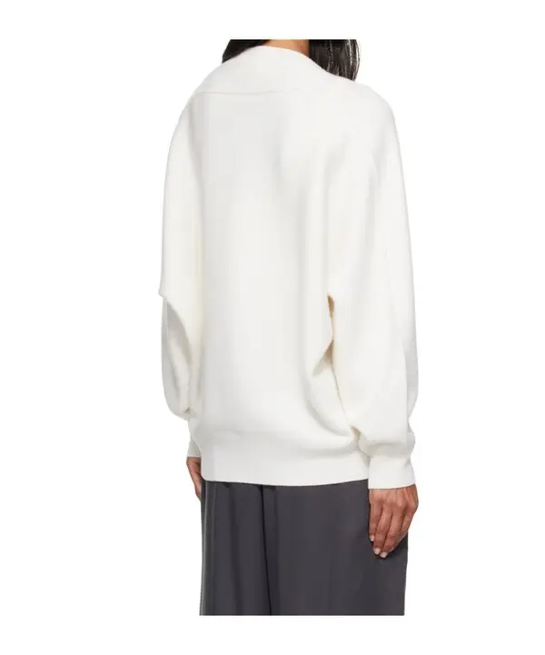 LISA YANG Haily Crewneck Long-sleeve Sweater