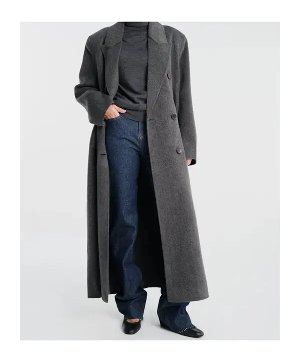 THE FRANKIE SHOP Wool Double-breasted Coat