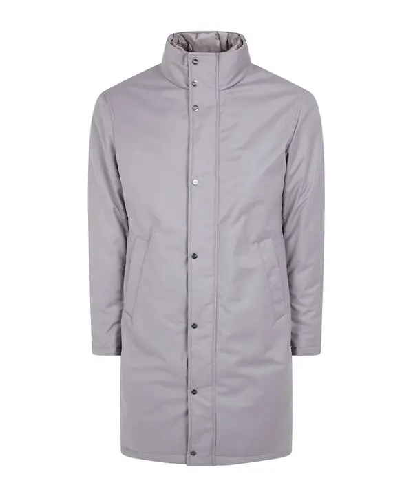 Herno Long-sleeved Down Jacket With High Collar