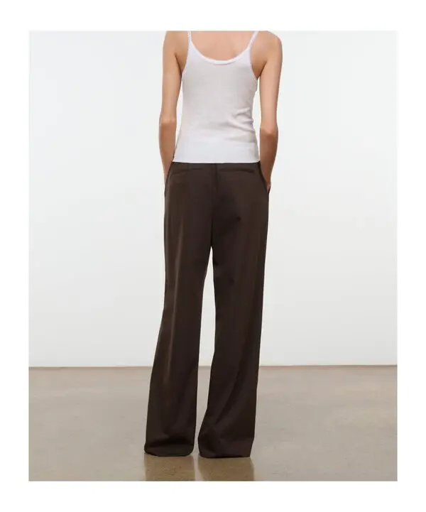 Staud Maysen Wide Leg Tailored Trousers