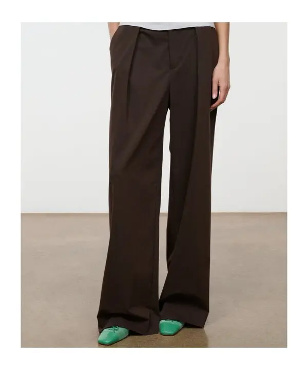 Staud Maysen Wide Leg Tailored Trousers
