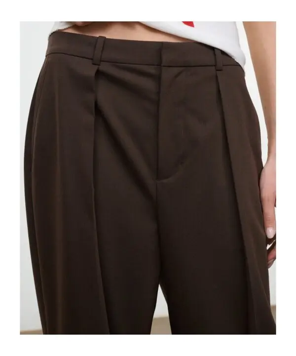 Staud Maysen Wide Leg Tailored Trousers