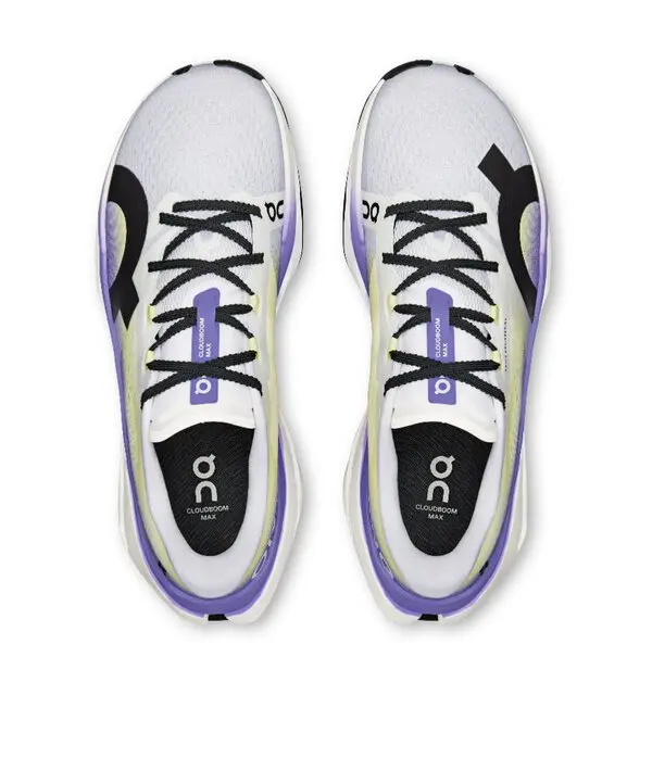 On Cloudboom Max Running Sneakers - White/juniper