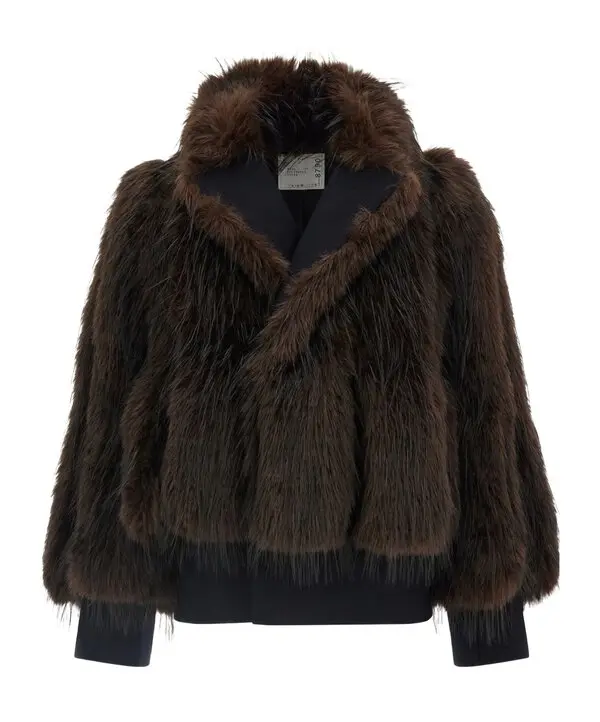 Sacai Long-sleeve Casual Jacket - Brown