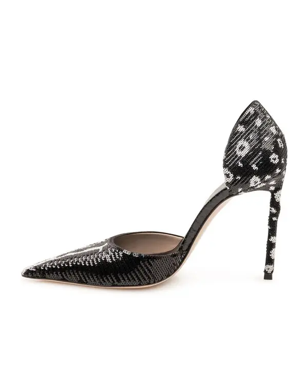 TOM FORD Pointed-toe Sequined Stiletto High Heels - Black