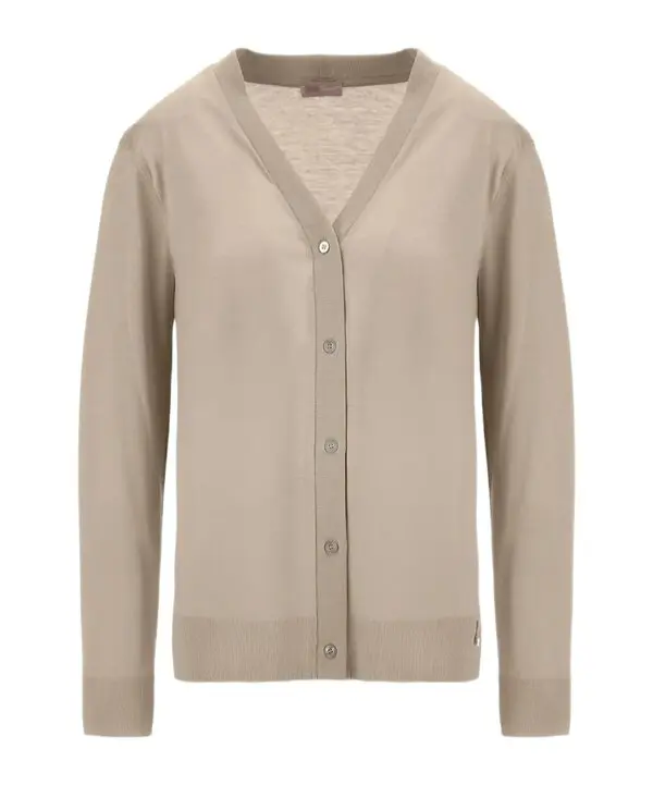 Herno Ribbed-knit V-neck Cardigan - No