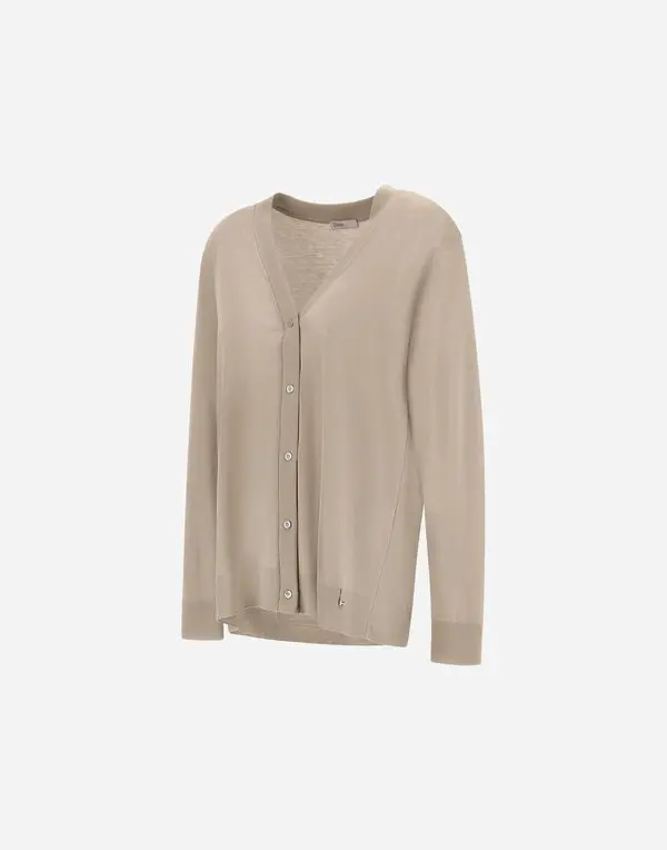 Herno Ribbed-knit V-neck Cardigan