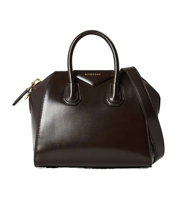 Givenchy Tophandle Crossbody Leather Bag - Chocolate-colored