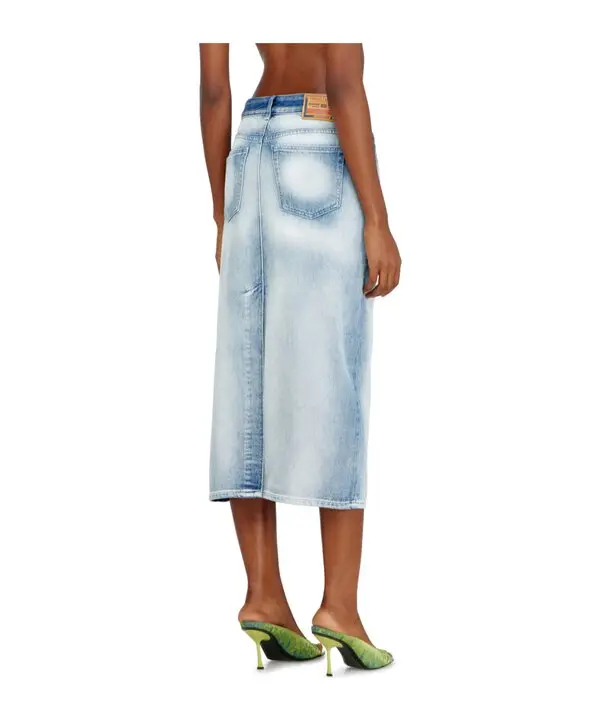 DIESEL® De Skye Fsi Midi Denim Skirt